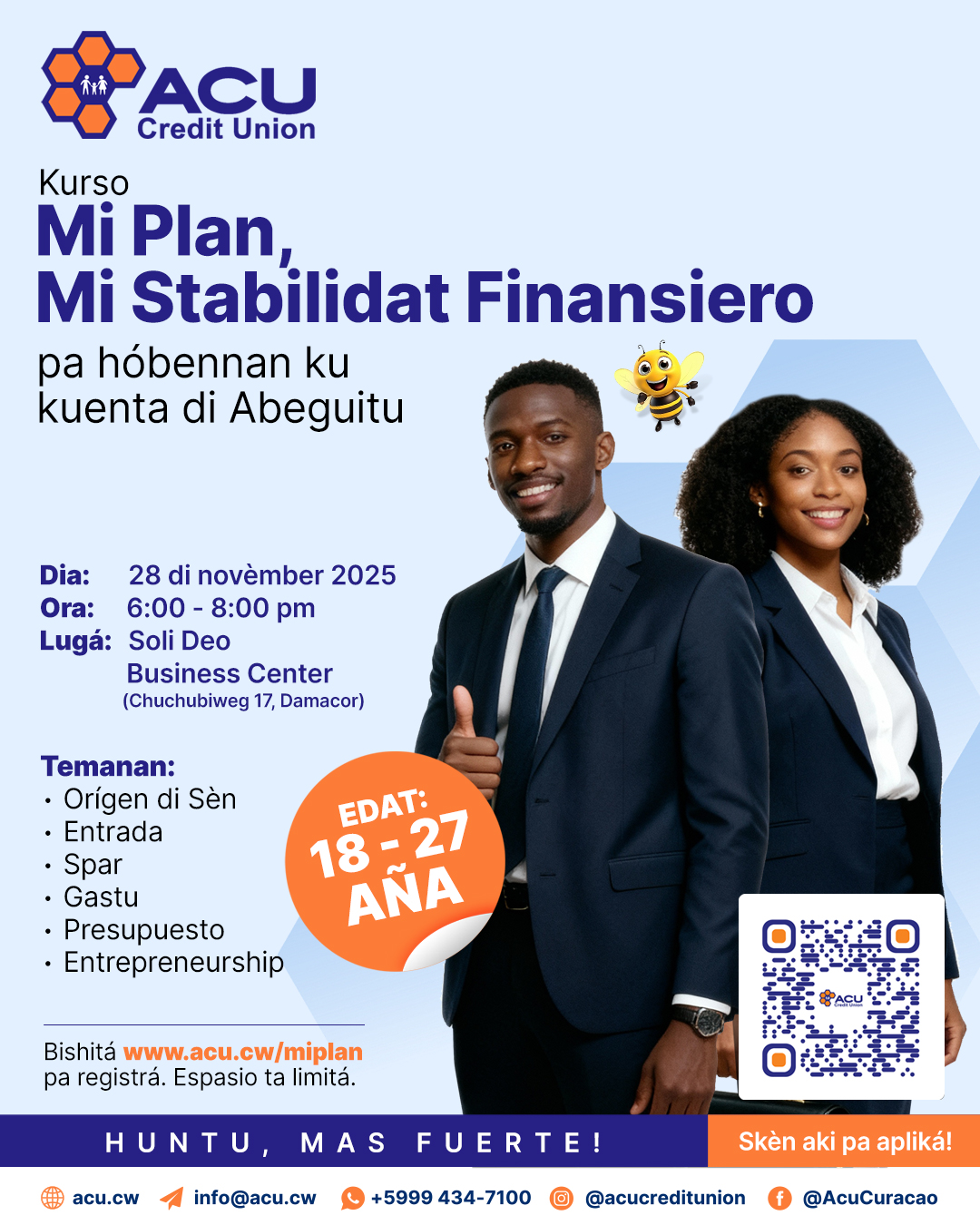Kurso Mi Plan, Mi Entrada - Algemene Spaar- en Kredietcoöperatie ACU